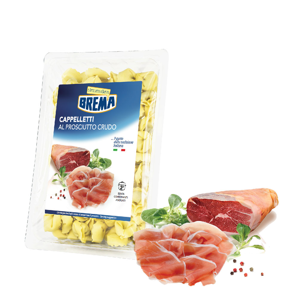 Cappeletti al prosciutto crudo | Pasta Brema